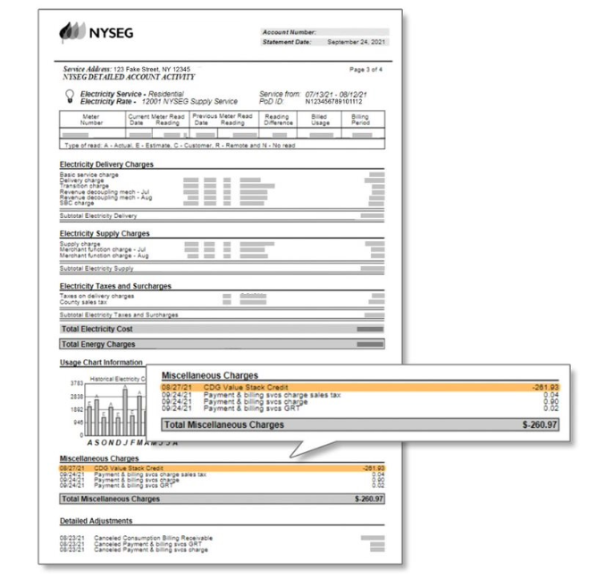 How does Nexamp apply credits to my utility bill? – Nexamp